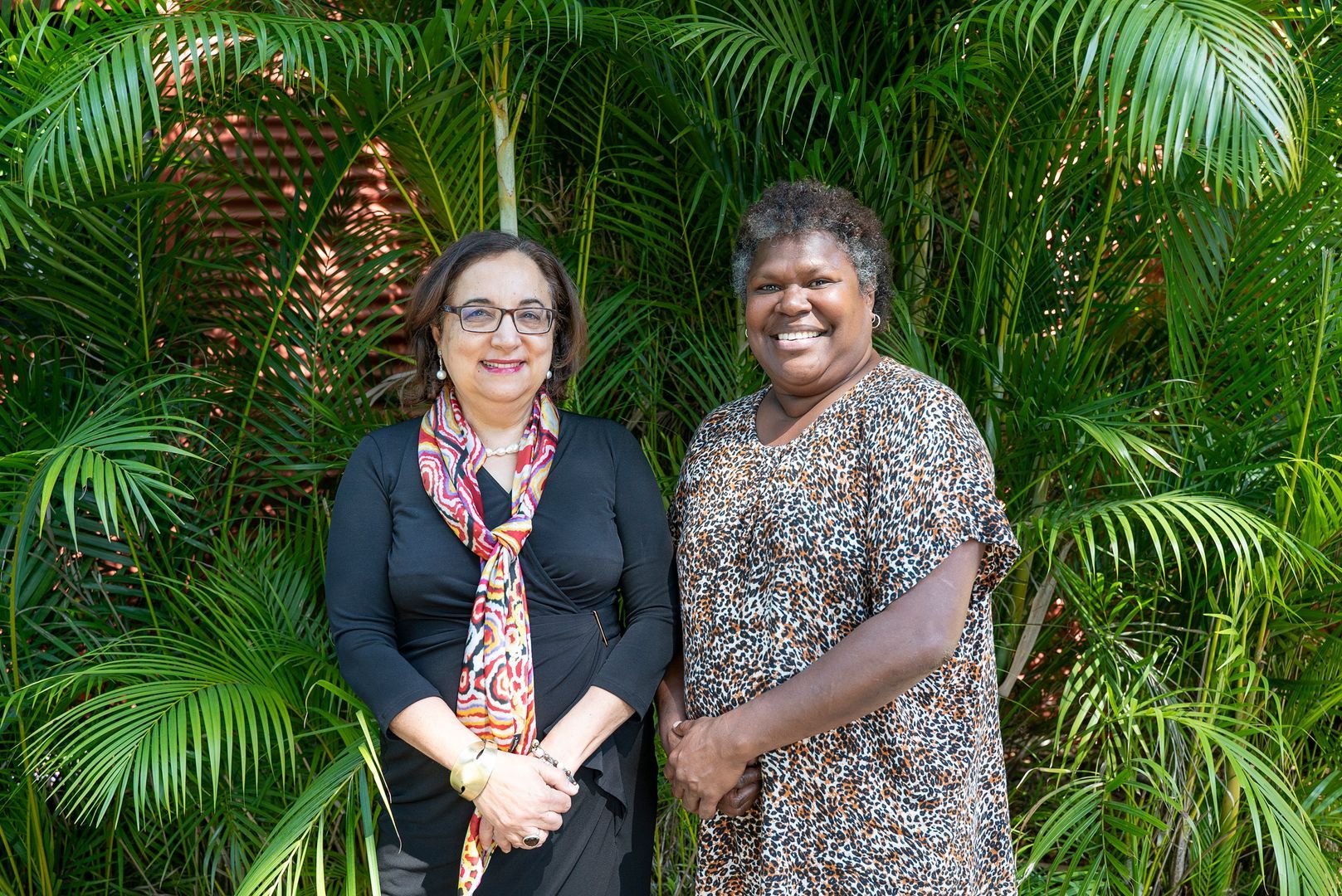 Above: The Hon. Anthe Philippides and Rosella Namok