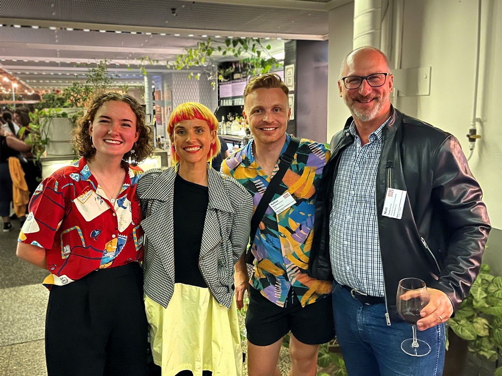 Above: Lauren Collard, Melania Jack, Nathan Stoneham, and Matt Young at ...