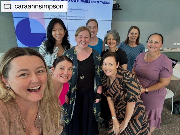 Above: Creative Project Planning workshop participants with facilitator ...